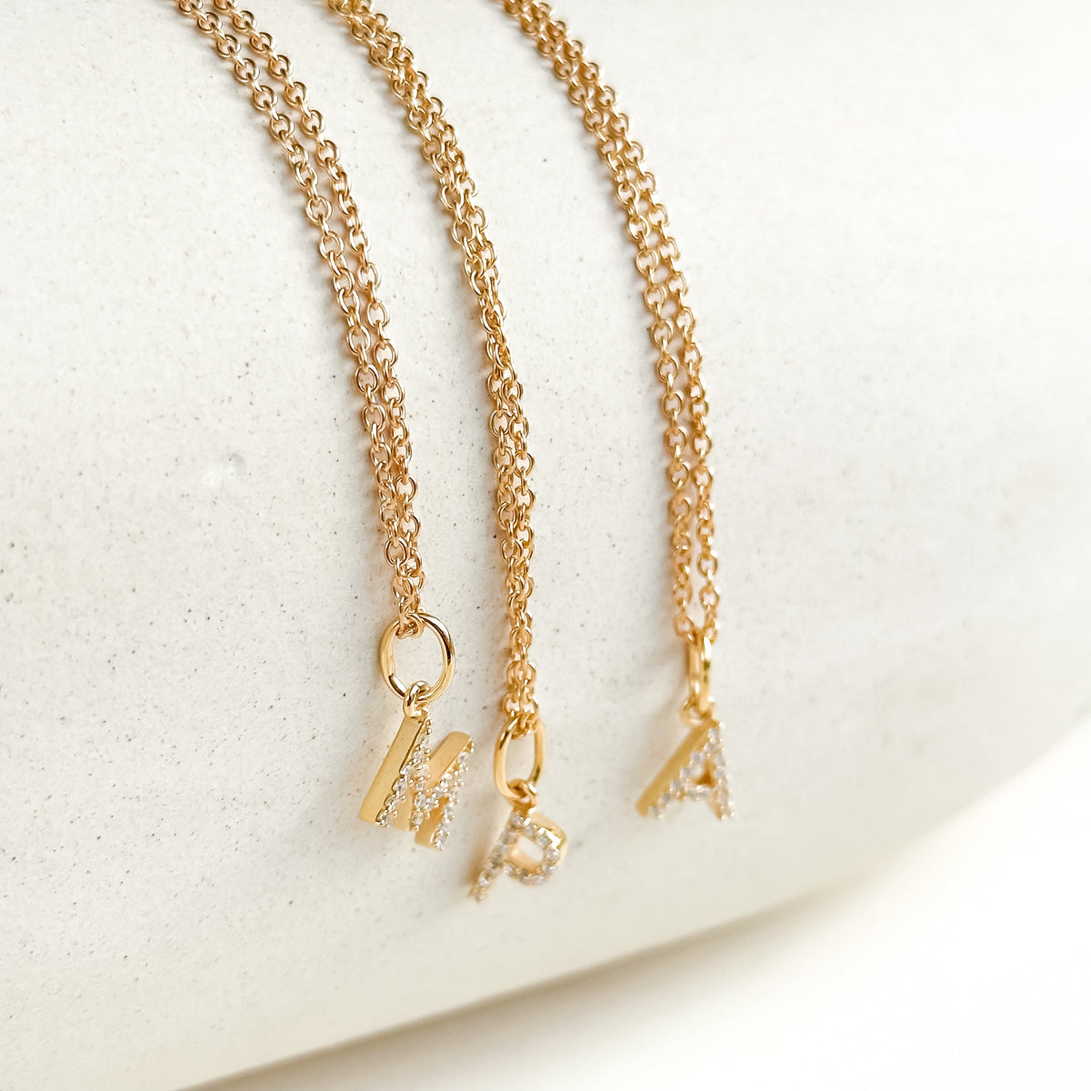 Gold Initial Letter Bracelet made in Sterling Silver 925 – Octonov